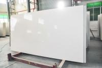 China Artificial Quartz Stone Cararra White Quartz Slab For Kitchen Benchtop And Island for sale