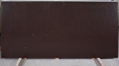 China NSF Light Crusty Brown Artificial Quartz Slabs Easy Stain For Kitchen Top for sale