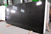 China Light Black Artificial Carrara Quartz Stone Easy Stain 25mm UV Cutting for sale