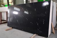 China Light Black Artificial Calacatta Quartz Stone Sheet Easy Clean For Kitchen Top for sale
