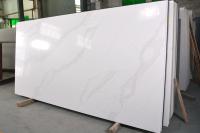 China Light White Calacatta Artificial Quartz Stone Slab 15mm 20mm 30mm Thickness for Countertops and Benchtops for sale