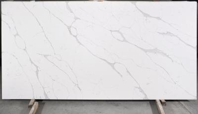 China Engineering Artificial Quartz Slab Countertops Calacata 20mm 30mm for sale