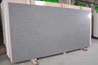 China Hight Light Grey Customized Quartz Laminate Sheets 3200*1600*20MM for sale