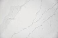 China White Calacatta Quartz Kitchen Countertop 93% Quartz Mohs Hardness 6.5 for sale