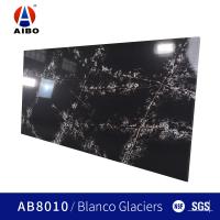 China Black Calacata Artificial Quartz Kitchen Countertop 3000x1400mm 6-30mm Thickness Marble Pattern for sale