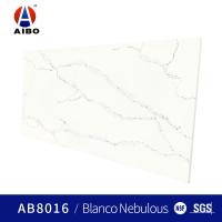 China Non Porous 15mm Calacatta Quartz Stone Slab for Home Decoration Design for sale