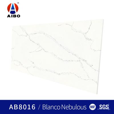 China Non Porous 15mm Calacatta Quartz Stone Slab for Home Decoration Design for sale