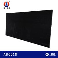 China 18MM Shiny Black Artificial Quartz Stone Home Worktop Materials for sale