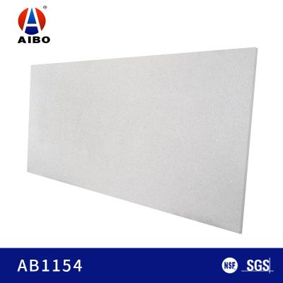 China 3200x1800x18mm Frostine White Recycled Glass Quartz Decorative Flooring Tile Non Slippery for sale