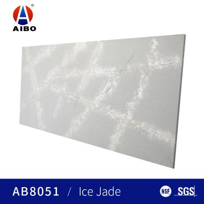 China Ice Crack Artifical Quartz Stone Solid Surface 20mm Thickness countertops for sale
