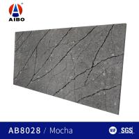 China Light Grey Modern Artificial 3000*1400 Calacatta Quartz Slab Home Design for sale