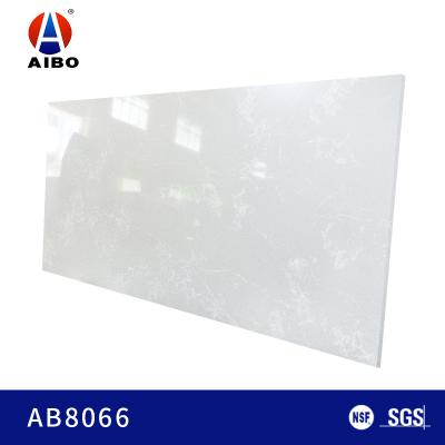 China High Ridigity White Calacatta Artificial Quartz Stone Vanitytop for sale