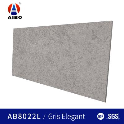 China Polished Grey Calacatta Quartz Stone 3200x1600mm for Countertops and Fireplace Surround for sale