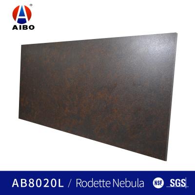China Durable Bathroom Decorative Material Tops 3200*1800 Brown Calacatta Quartz for sale