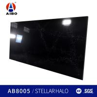 China Artificial Black Calacatta Quartz Stone With Bathroom Commercial for sale