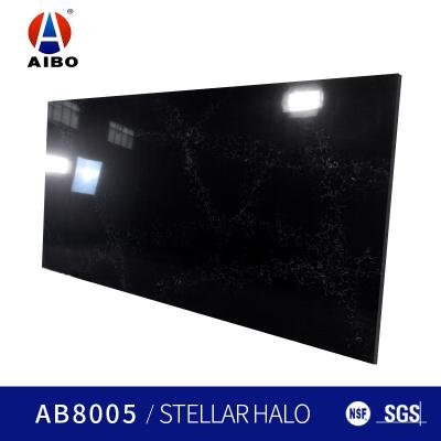 China Artificial Black Calacatta Quartz Stone With Bathroom Commercial for sale