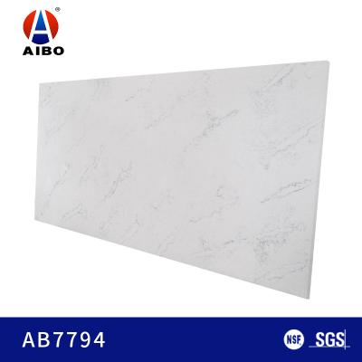 China 18MM Calacatta Quartz Stone For Bedroom Wall Cladding And Kitchen for sale