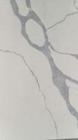 China Calacatta Marble Look Quartz Stone Slab For Kitchen Top Decoration for sale