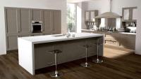 China Staining Resistant Calacatta Quartz Countertop 3200x1800mm Polished Slab for Kitchen Bathroom for sale