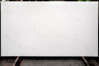 China Staining Resistant Calacatta Quartz Countertop 3200x1800mm Polished Slab for Kitchen Bathroom for sale