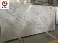China NSF Calacatta Quartz Stone Slab With White Background Scratch Resistant for sale