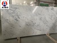 China NSF Calacatta Quartz Stone Slab With White Background Scratch Resistant for sale