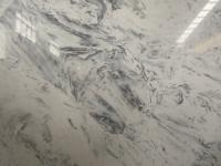 China NSF Calacatta Quartz Stone Slab With White Background Scratch Resistant for sale