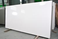 China High Density White Shimmer Quartz Stone Slab 3000x1400mm for Kitchen Countertop for sale