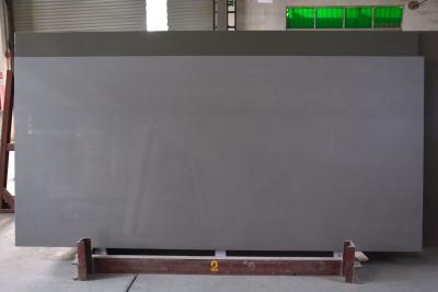 China Pure Grey Artificial Quartz Stone Slab 25.5
