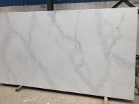 China Artificial Calacata Quartz Slab 3200x1800x20mm Polished 6.5 Mohs Hardness Indoor Use for sale
