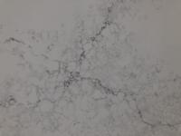 China Artificial Calacata Quartz Slab 3200x1800x20mm Polished 6.5 Mohs Hardness Indoor Use for sale
