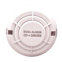 China Buy combined 2 in 1 combo smoke and carbon monoxide detector alarm mains for sale
