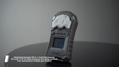 China Handheld gas detector multi gas monitoring detector for lel,oxygen,h2s,co and co2 with IP67 replace gas sensor freely for sale