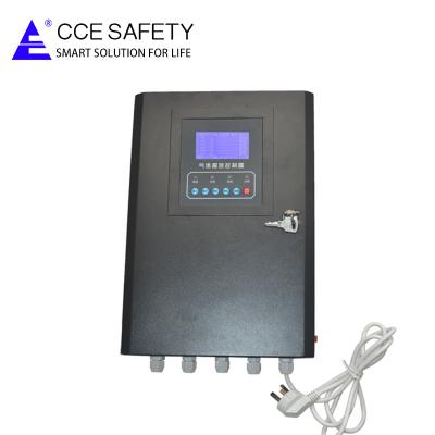 China Industrial Gas Alarm System 4-20mA or RS485 Gas Monitor Control Panel for sale
