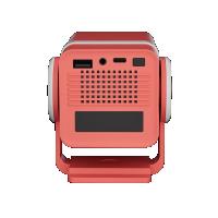 China Android 13 Mini Portable Projector  Dual Band Wifi6 180 Degree Angled for sale