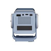 China 180 Swivel Outdoor Movie Projector 5G Wifi Four Point Keystone Type C Power Cable for sale
