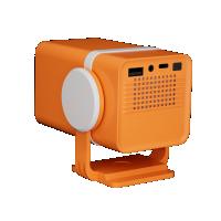 China Rotatable Outdoor Movie Projector Android 13 BT5 0 Four Point Keystone Type-C Cable for sale