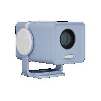 China 180 Degree Rotatable Smart Home Projector Dual Band Wifi6 Four Point Keystone for sale