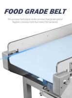 China Professional Tunnel Type Food Grade Conveying Belt Industrial Metal Detectors Equipment Machine for sale