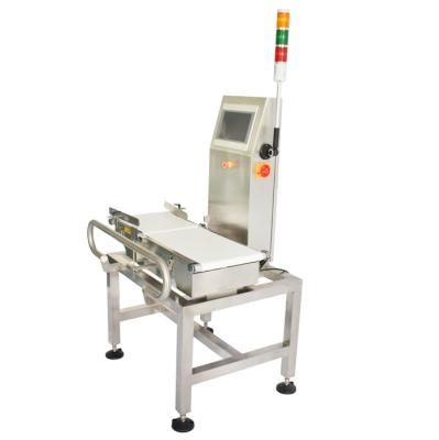 China High Speed Conveyor Weight Checker Light / Sound Alarm For Food Package for sale