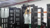 China Foldable Walk Through Metal Detector For Security Inspection , 1 Coin Sensitivity for sale