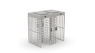 China 304 Stainless Steel Full Height Turnstile Gate 620mm Channel 5 Million Cycles Pedestrian Access Control for sale