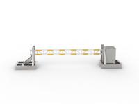 China PAS68 Impact Hinged Gate 6m Width 400mm Arm Height Hydraulic K4 Rated for sale