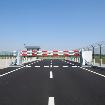 China PAS68 Impact Hinged Gate K4 Crash Rated Heavy Duty Vehicle Barrier 6m Width for sale