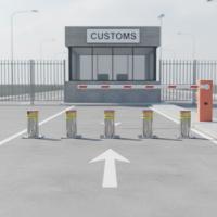 China Automatic Rising Bollard 600mm Height 219mm Diameter Hydraulic Security Bollard for Access Control for sale