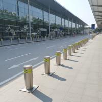 China Automatic Rising Bollard 600mm Height 219mm Diameter Hydraulic Security Bollard for Access Control for sale