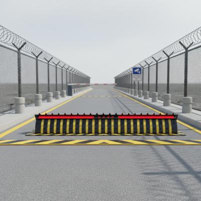 China 220 Ton PLC Controlled IP68 Waterproof Road Blocker System for High Security Vehicle Access Control for sale