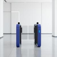 China Aluminum Alloy Security Turnstile Gate 1500x130x980mm 0.2s Opening Speed 30 Million Cycles for sale