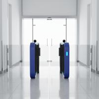 China Aluminum Alloy Security Turnstile Gate 1500x130x980mm 0.2s Opening Speed 30 Million Cycles for sale