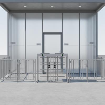 China 304 Stainless Steel Full Height Access Control Barrier Turnstile 220V 1.0mm for sale